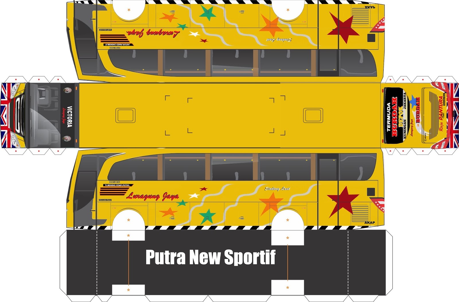 Papercraft Bus ~ ali.go.blog