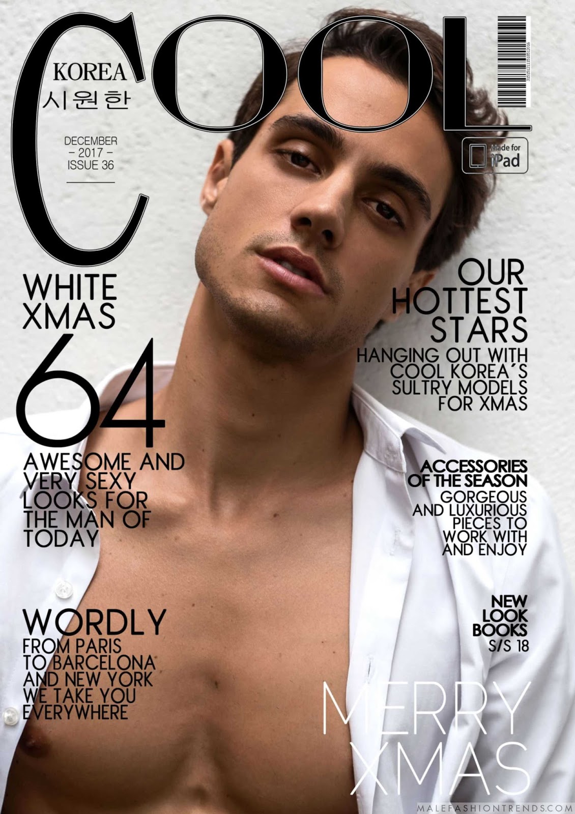 Victor DalCol se envuelve en la pureza del blanco para COOL Korea Magazine