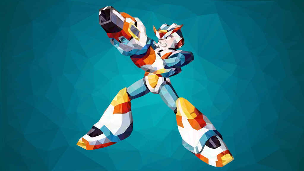 The Lowpoly Project: Low Poly Art - Megaman X3 Armor