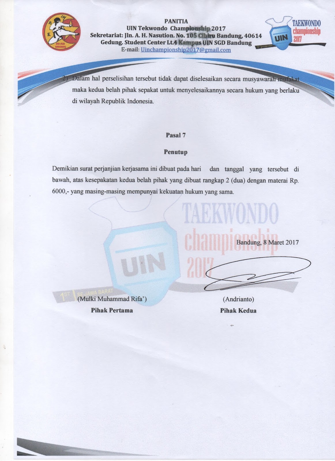 PENGALAMAN DAN TIPS MENJADI BIDANG DANA USAHA ACARA KAMPUS | Contoh MOU ...