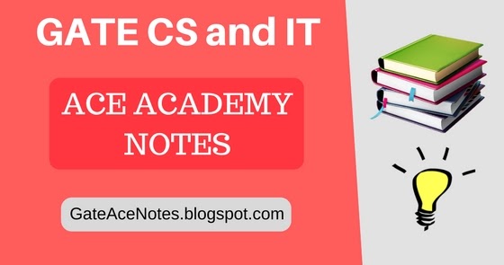 GATE 2019 CSE & IT ACE Academy Handwritten Notes [Latest] Study ...