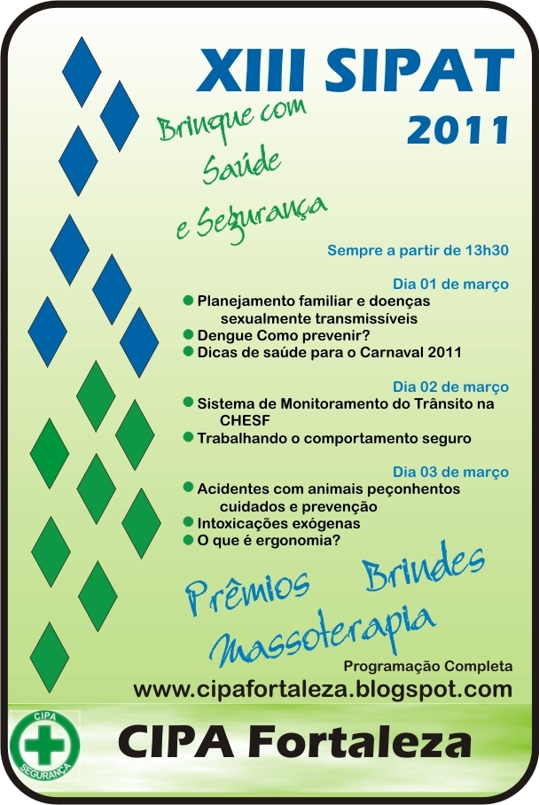 CIPA Fortaleza: XIII SIPAT - Programação