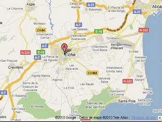 Elche, mi ciudad: SITUACIÓN GEOGRÁFICA