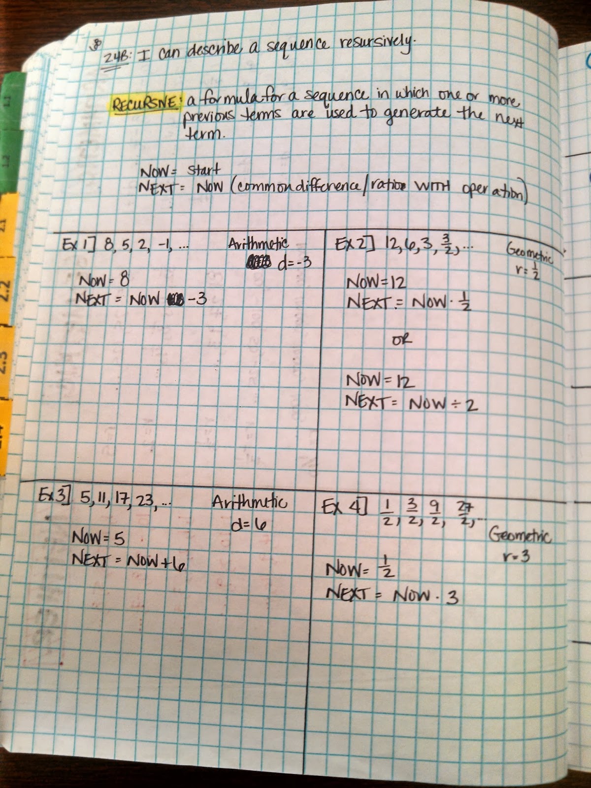Restructuring Algebra: Sequences