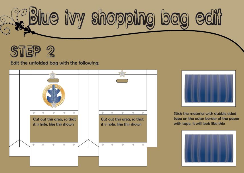 Freelance Graphic and Web Designer: Simple steps to an unique shopping bag.