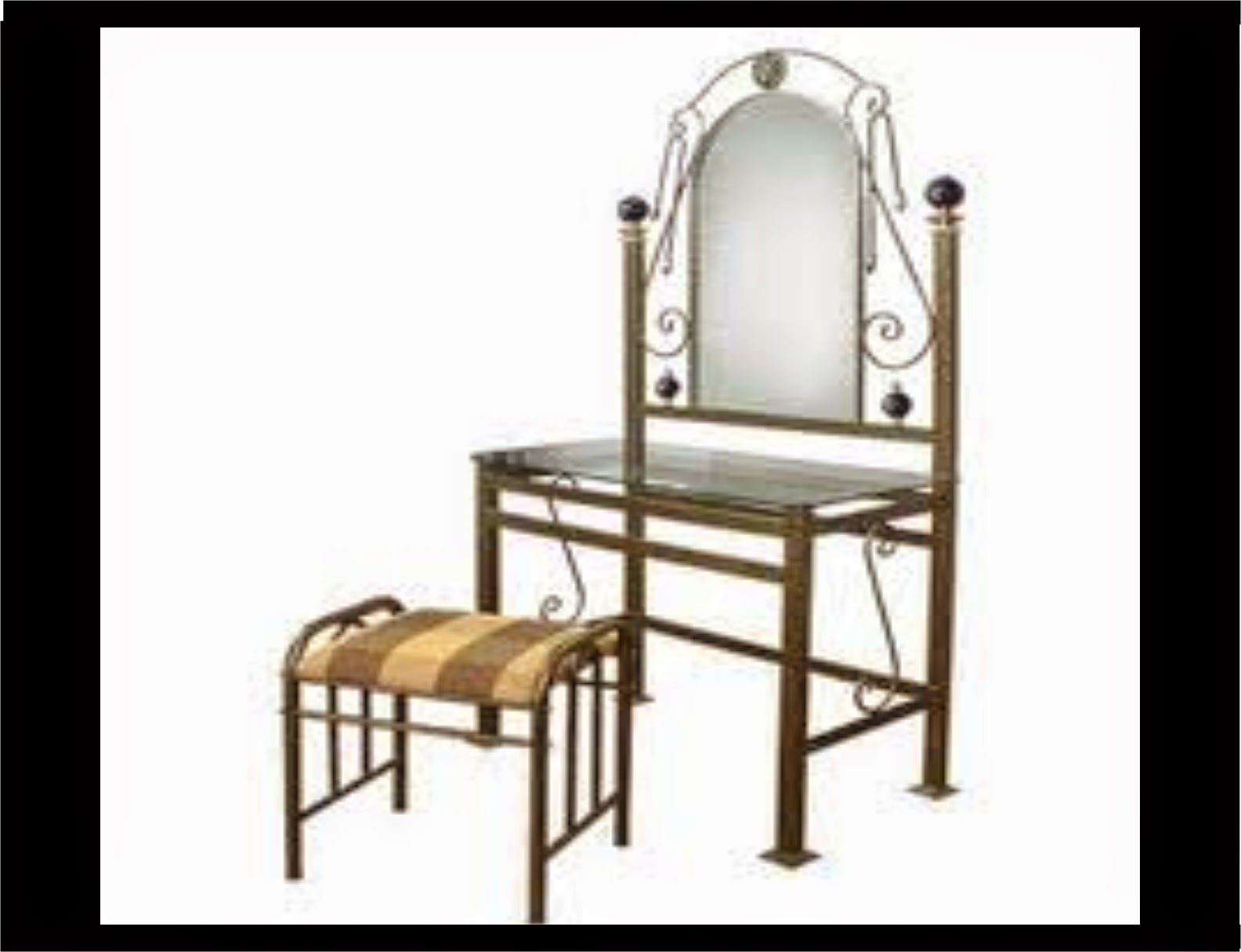 Contoh Desain Gambar MEJA RIAS |BENGKEL LAS TRIO