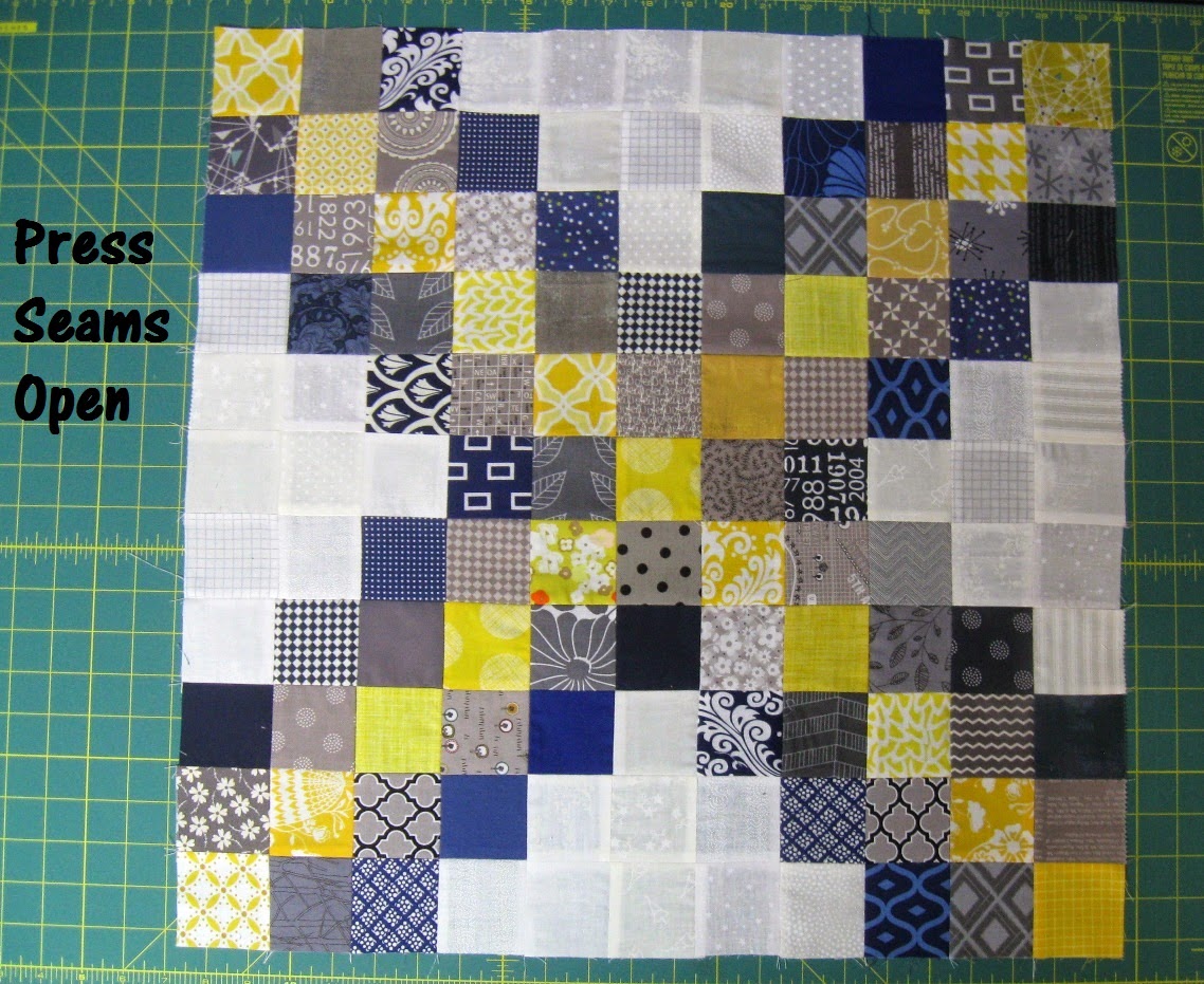 Happy Quilting: Super Scrappy Triple Irish Chain Block - A Tutorial