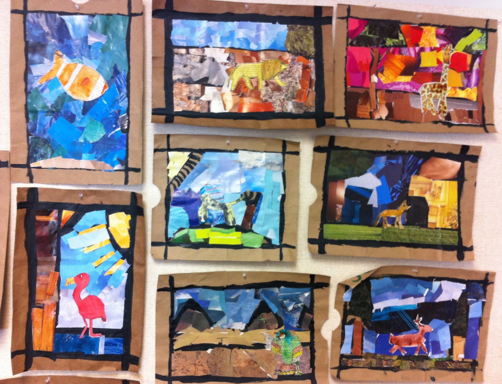 Rethink Crafts: Magazine Mosaics with 4th graders