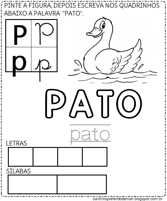 Meu Cantinho Preferido: Letra P - "O pato" - Vinícius de Moraes