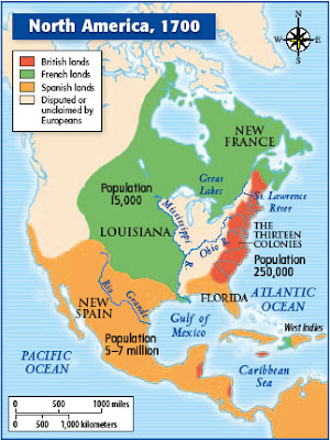 Mr. Ramirez's History Blog: Map of North America 1700