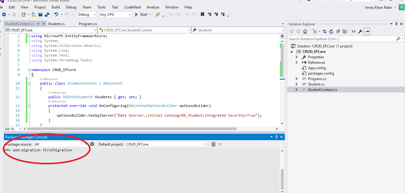 Crud Operation Using Entity Framework Core Code First Procedure Part 2