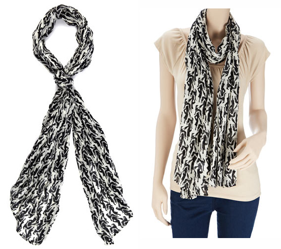 Sarah Pashley: WALLIS - LADY AND GREYHOUND SCARF