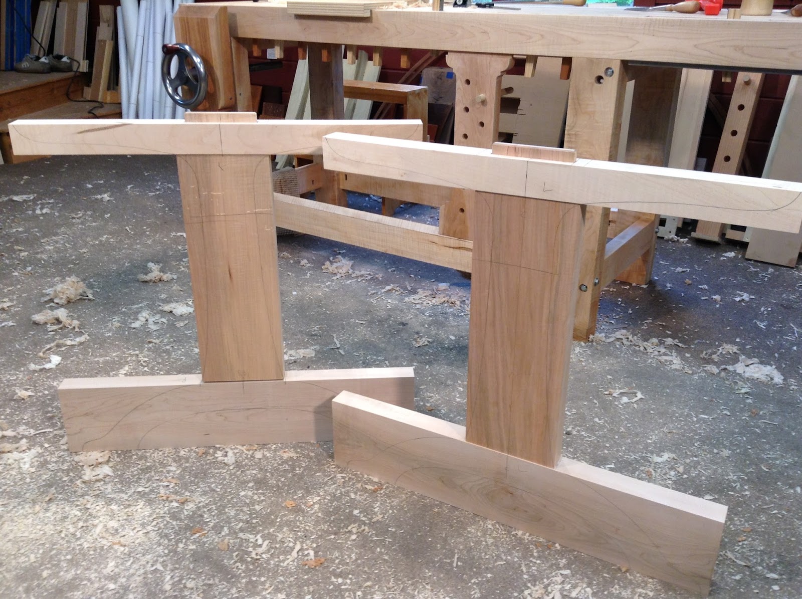Doucette and Wolfe Fine Furniture Makers: Trestle Table