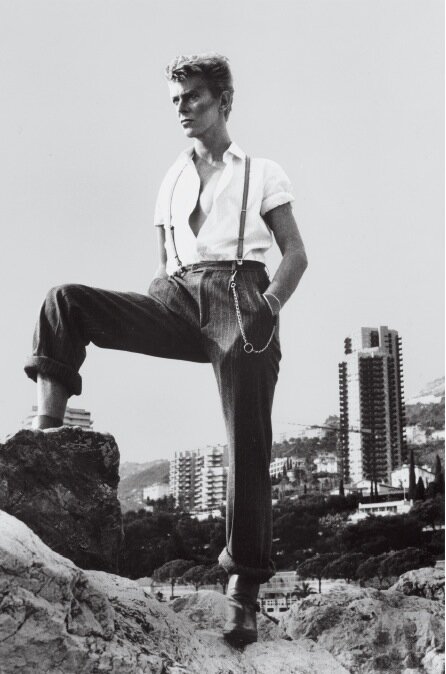 Retro Vintage Mod Style: David Bowie by Helmut Netwon: Monaco 1982