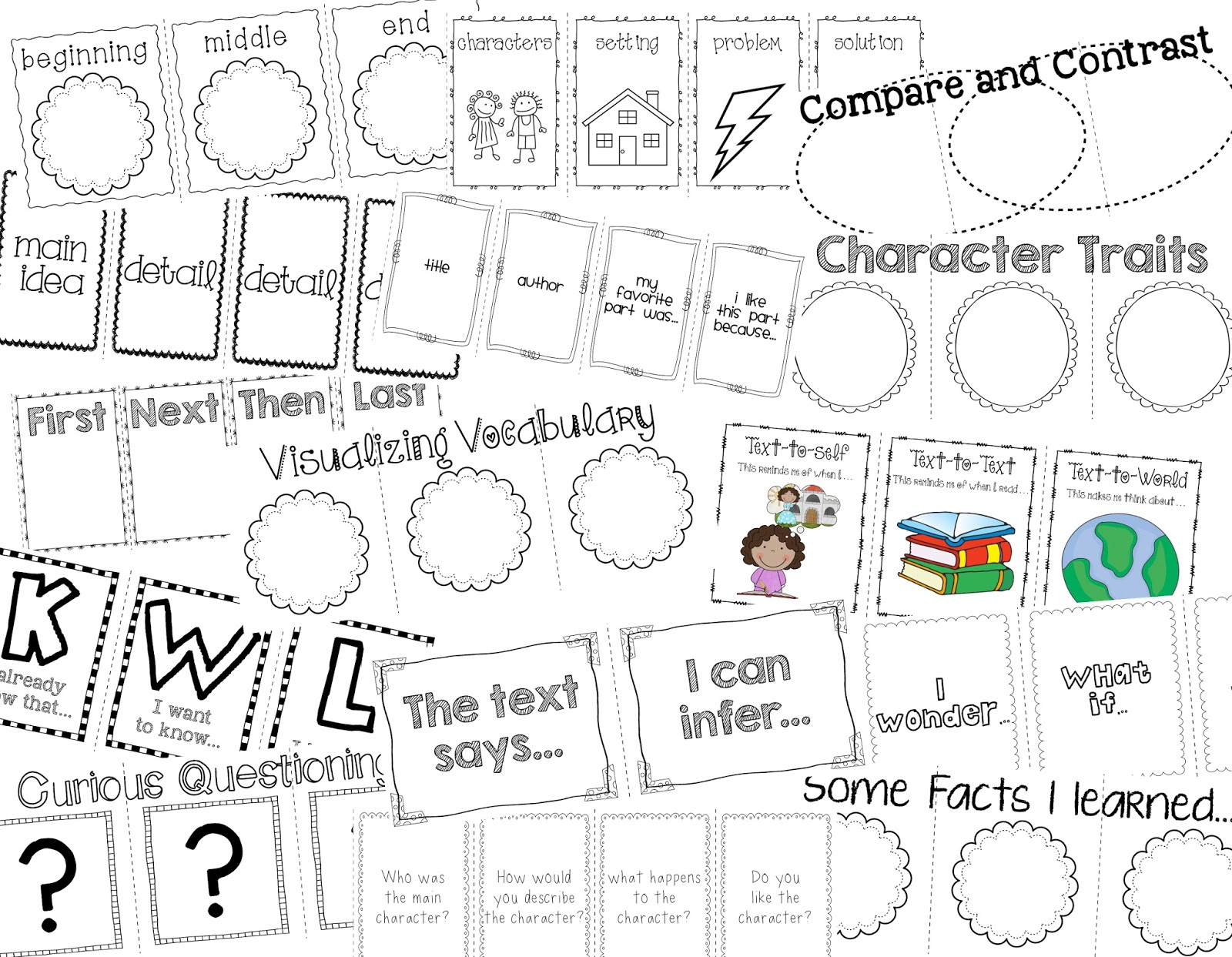 Live Laugh & Learn in Second Grade: Reading Response Flap Books