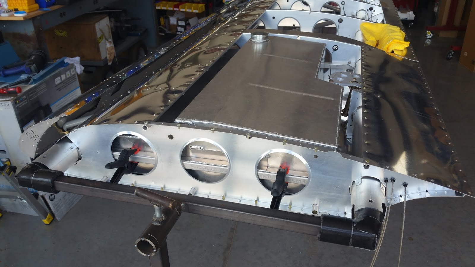 Just Another SuperSTOL Build Log: Right Wing Fuel Tank Installation