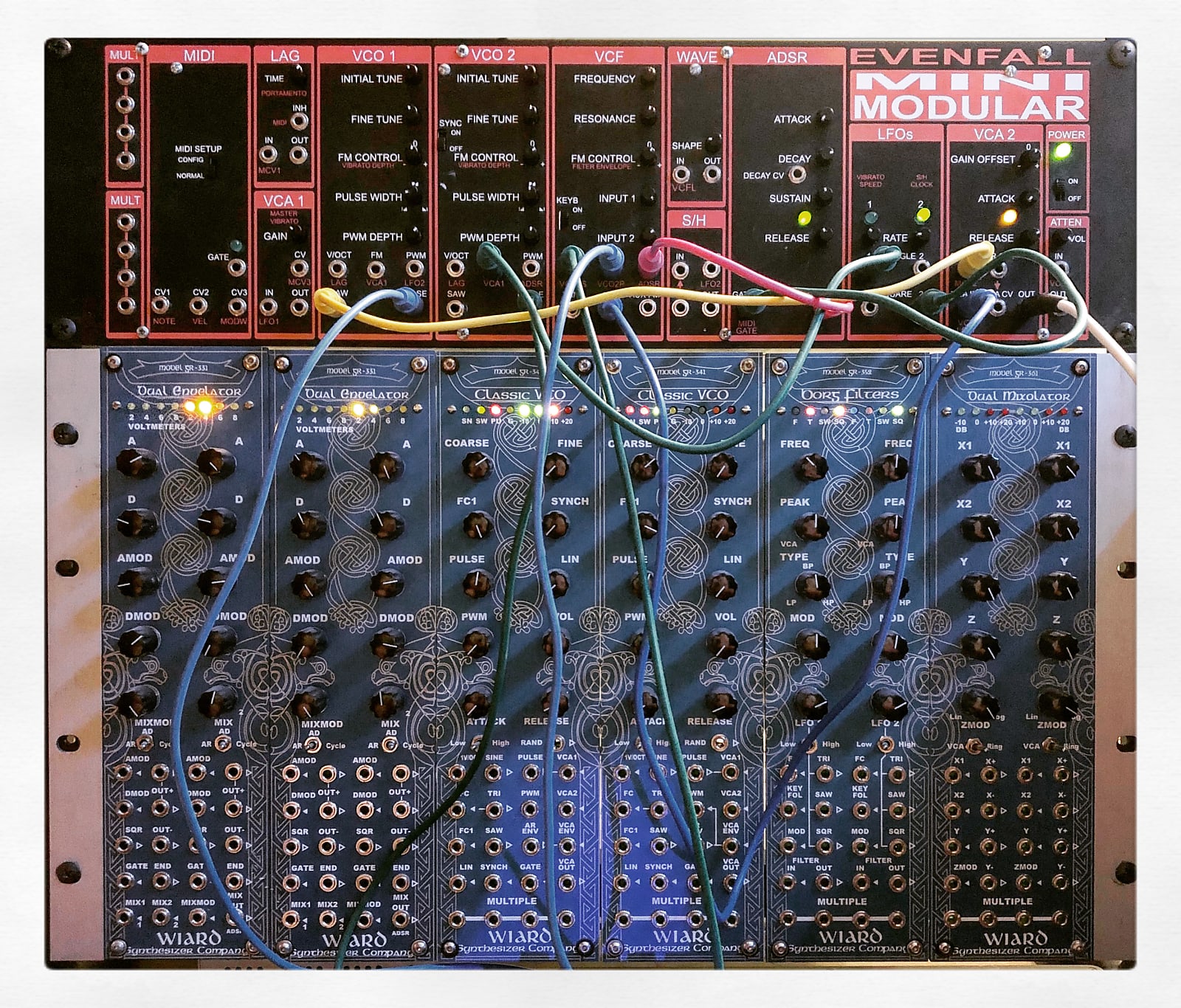 MATRIXSYNTH: Evenfall Mini Modular Designed by Grant Richter of Wiard