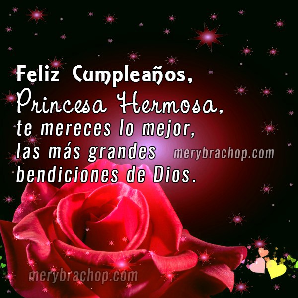 Tarjeta de Cumpleaños para una Princesa