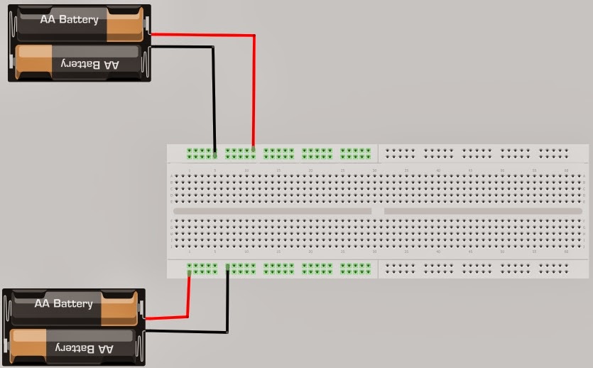 Electronica for Dummies: Como trabajar en un protoboard