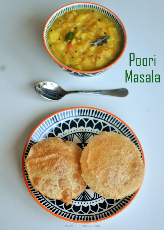 Poori Masala Recipe | Potato Masala | Aloo Masala | Sidedish for Poori ...