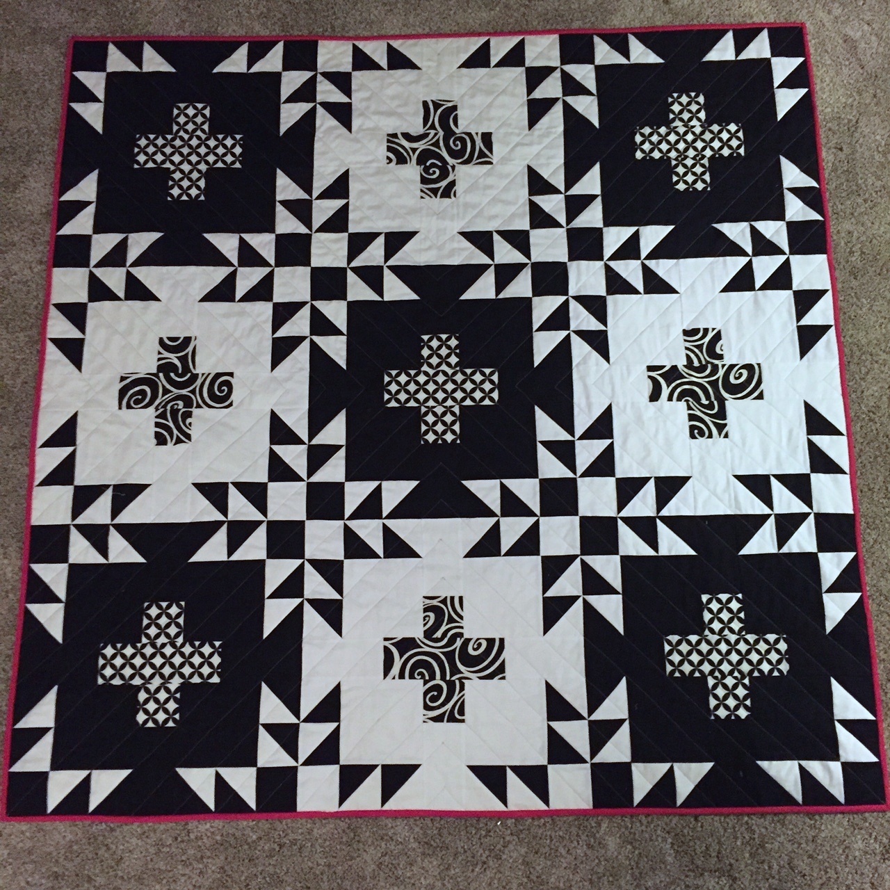 Color, Creating and Quilting!: Modern Plus Sign Quilts Blog Hop