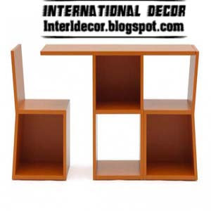 Amazing Bookshelf design turn into table and chairs