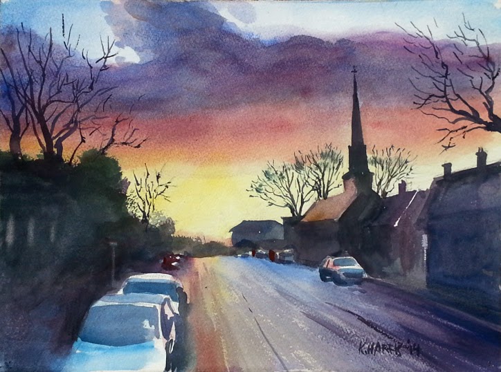 Ken Harris Watercolors: Spring Paintings