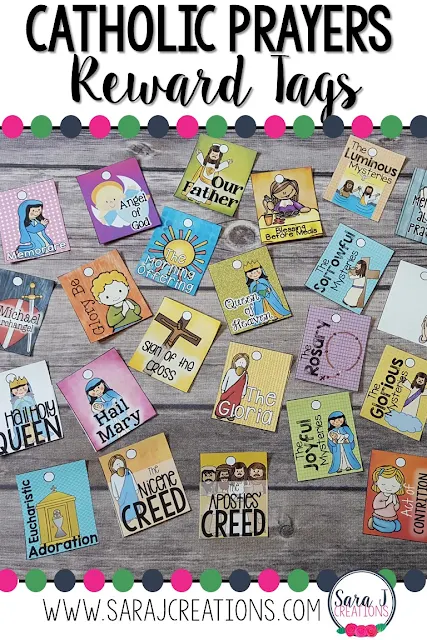 Catholic Prayer Reward Tags | Sara J Creations