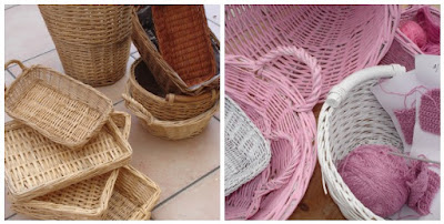 Rieten mandjes opfrissen