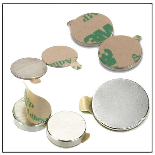 Pot Magnets: 3M Adhesive Disc Neodymium Magnets