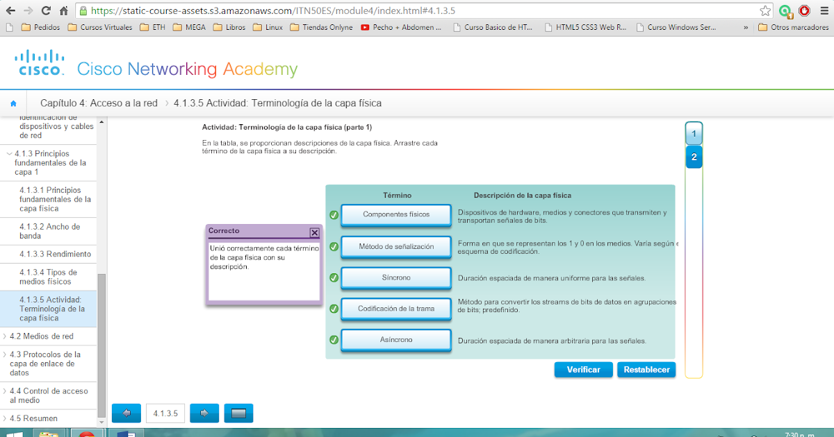 CISCO CCNA 1 v5.0: 4.1.3.5 Laboratorio