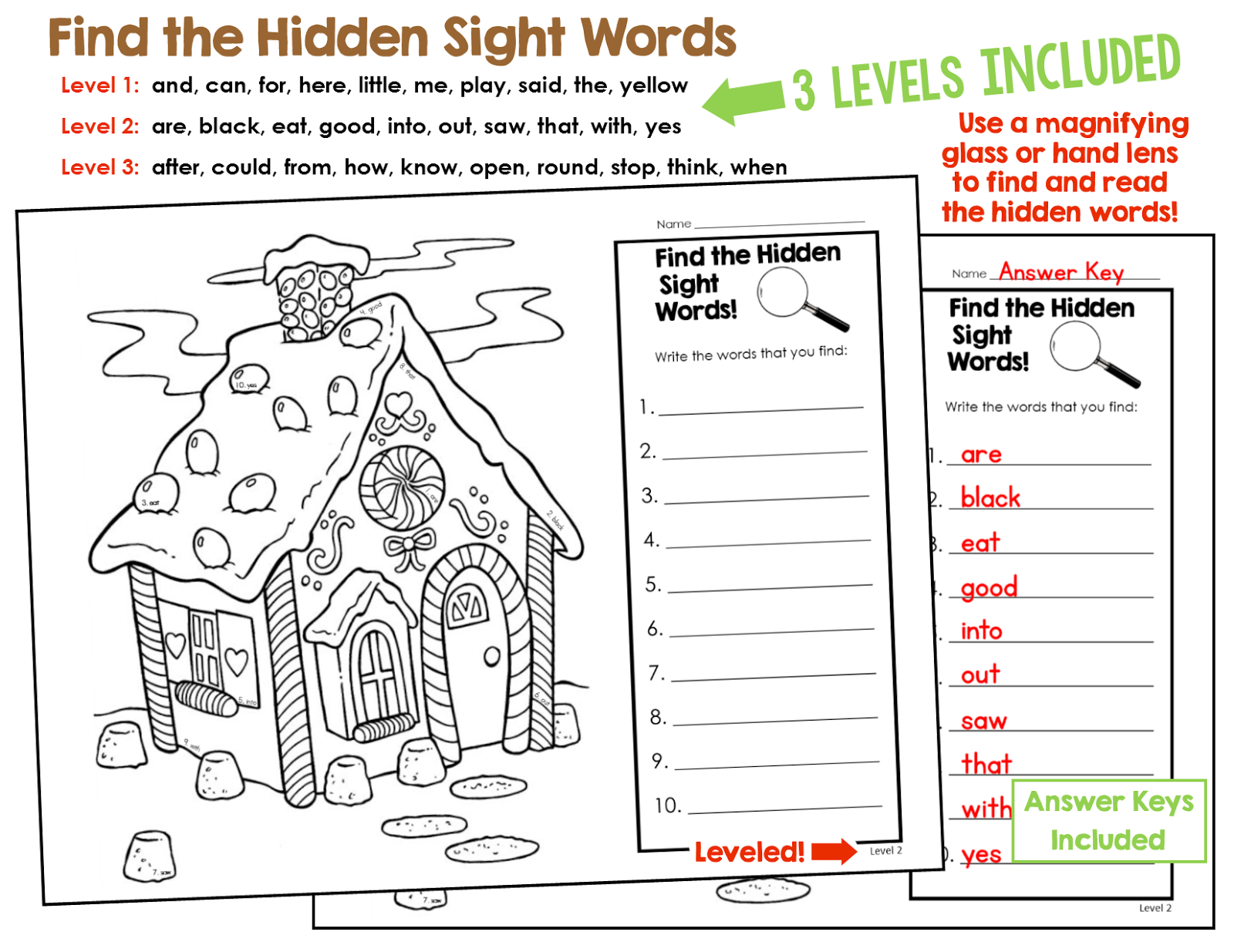 Gingerbread Activities for Sight Words! | Mrs. Gilchrist's Class