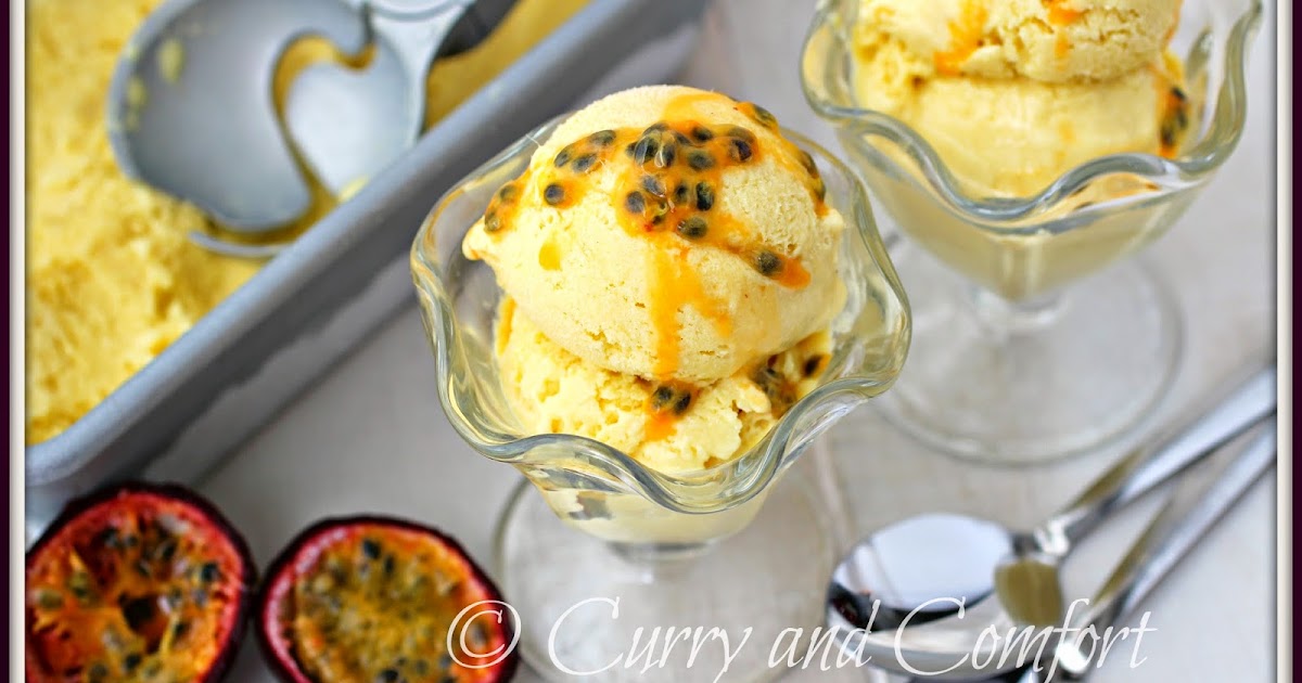 Kitchen Simmer: Passion Fruit Ice Cream
