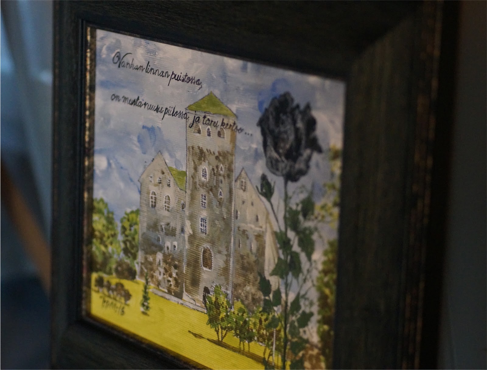 käsintekemää: nukkeja-maalauksia-sukkia...musiikkia: "Musta ruusu"