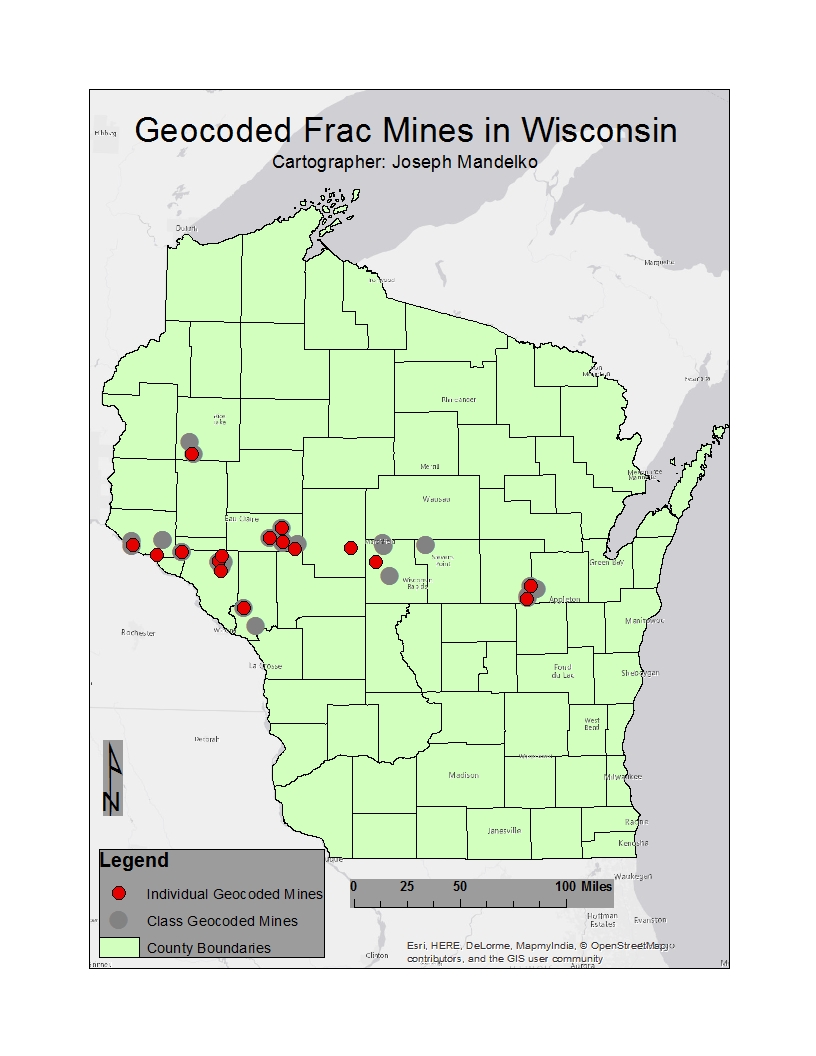 GIS 2 Spring 2016: Geocoding of Frac Mines