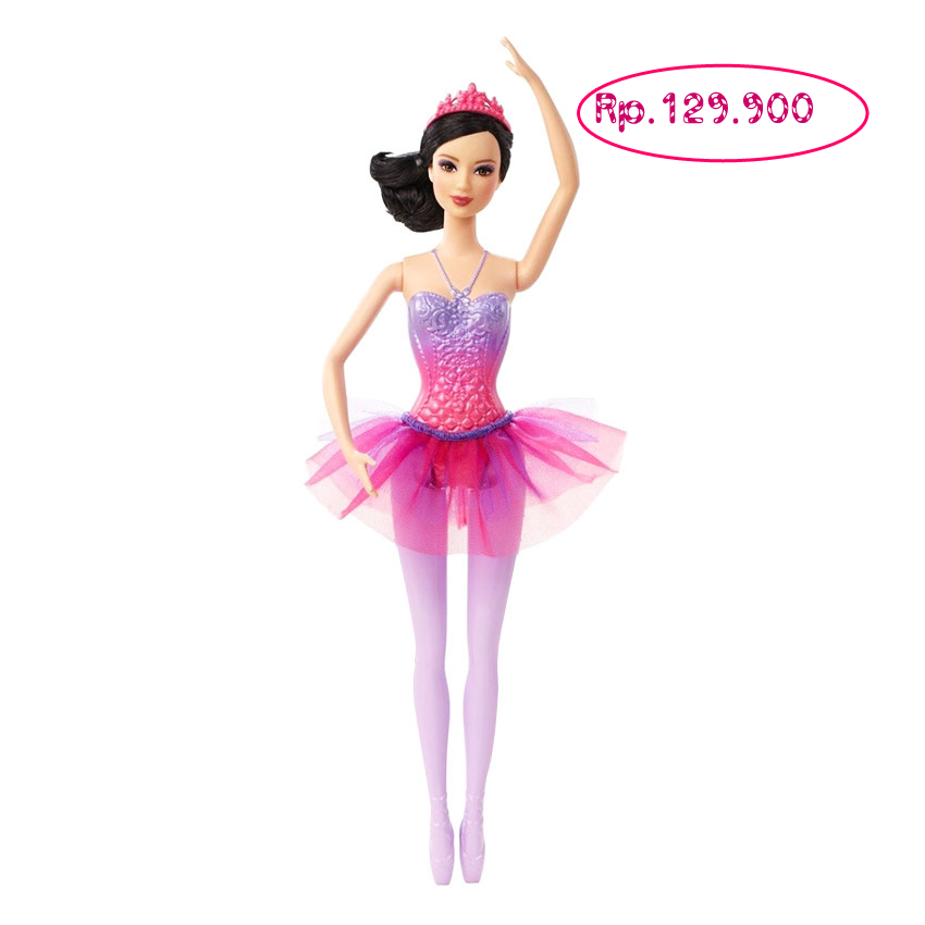 Boneka Barbie Ballerina - Ungu - Jual Barbie Mattel