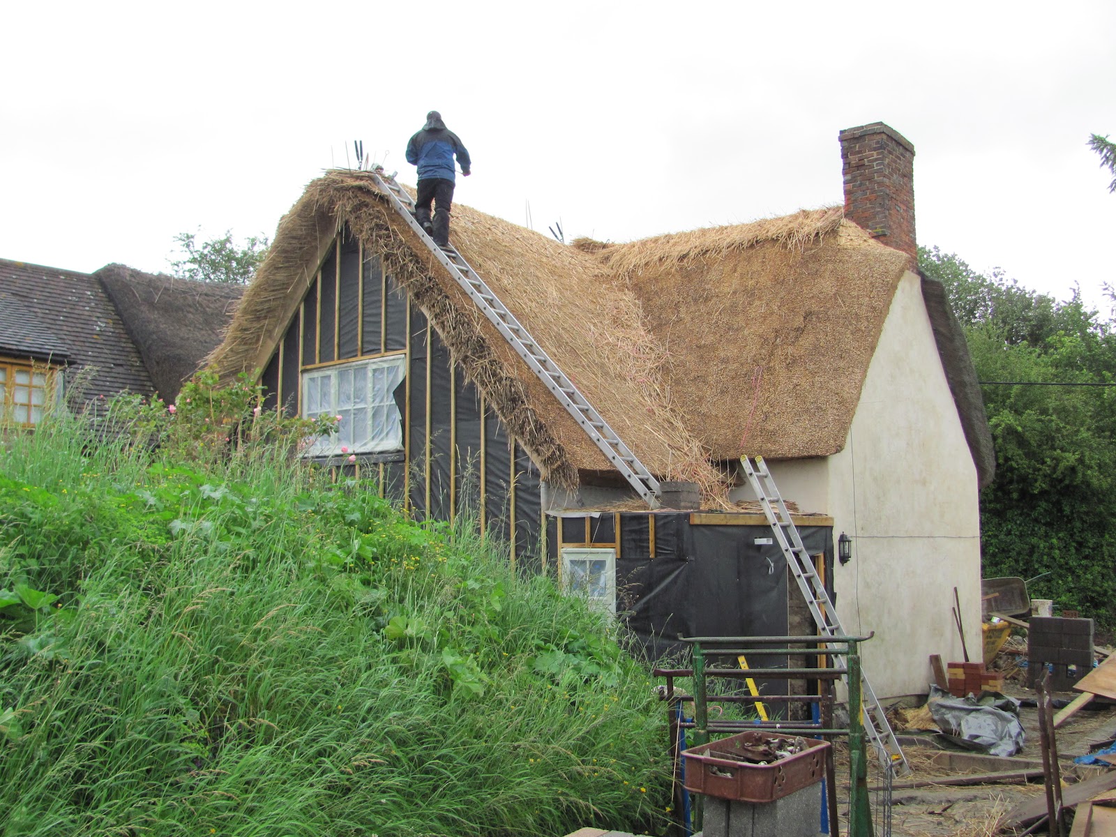 innes and liz's thatched cottage project