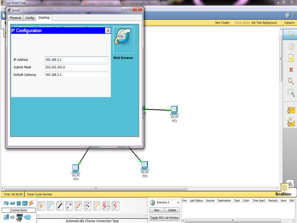 PACKET TRACET TOPOLOGIA FORMA DE ANILLO