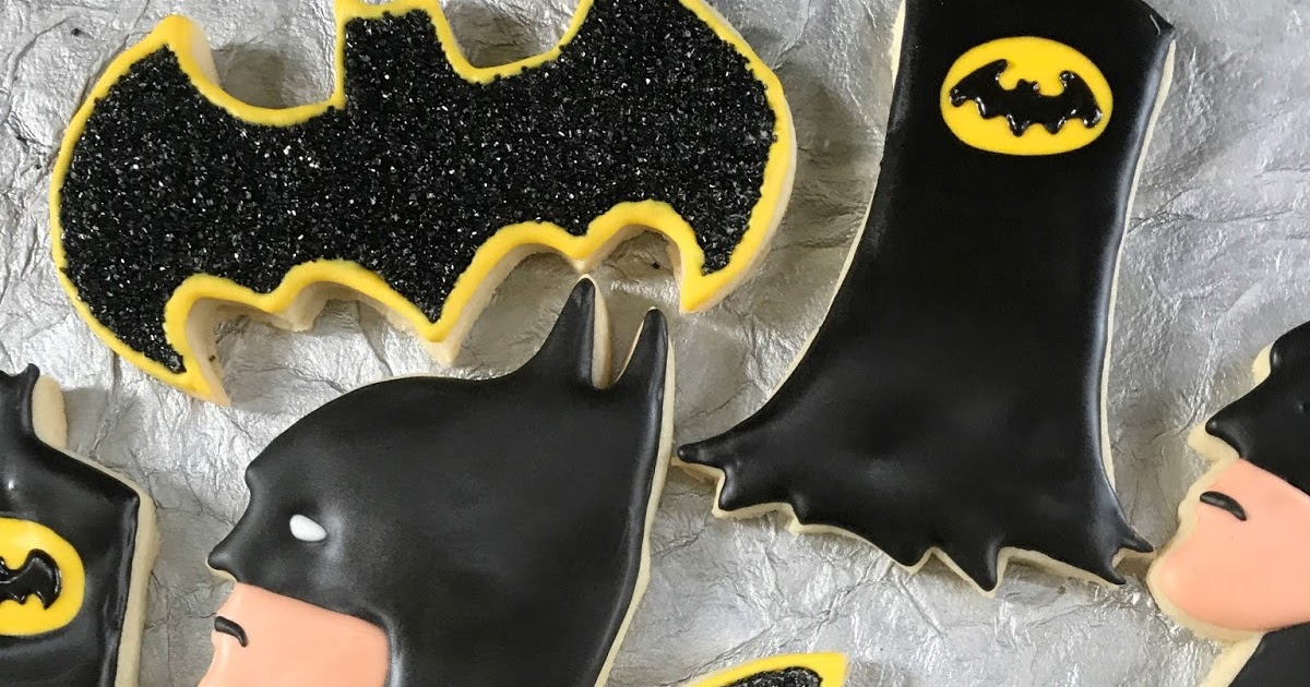 Batman Cookie Tutorial | Sweet Jenny Belle - easy sugar cookie ...