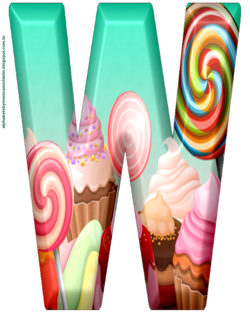 M. Michielin Alphabets: CUPCAKE ALPHABET PNG