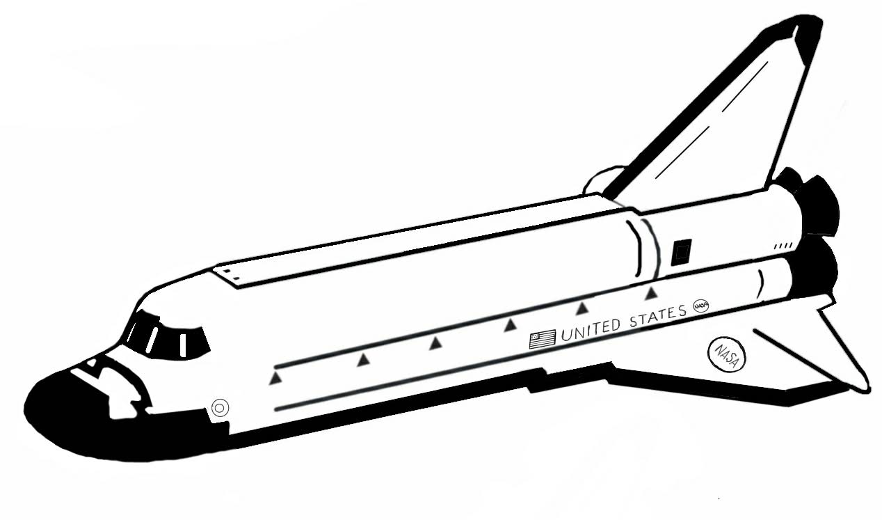 Nasa Rocket Ship Drawing