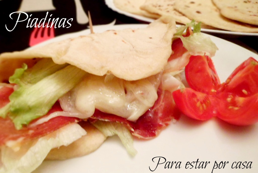 Para estar por casa: Piadinas
