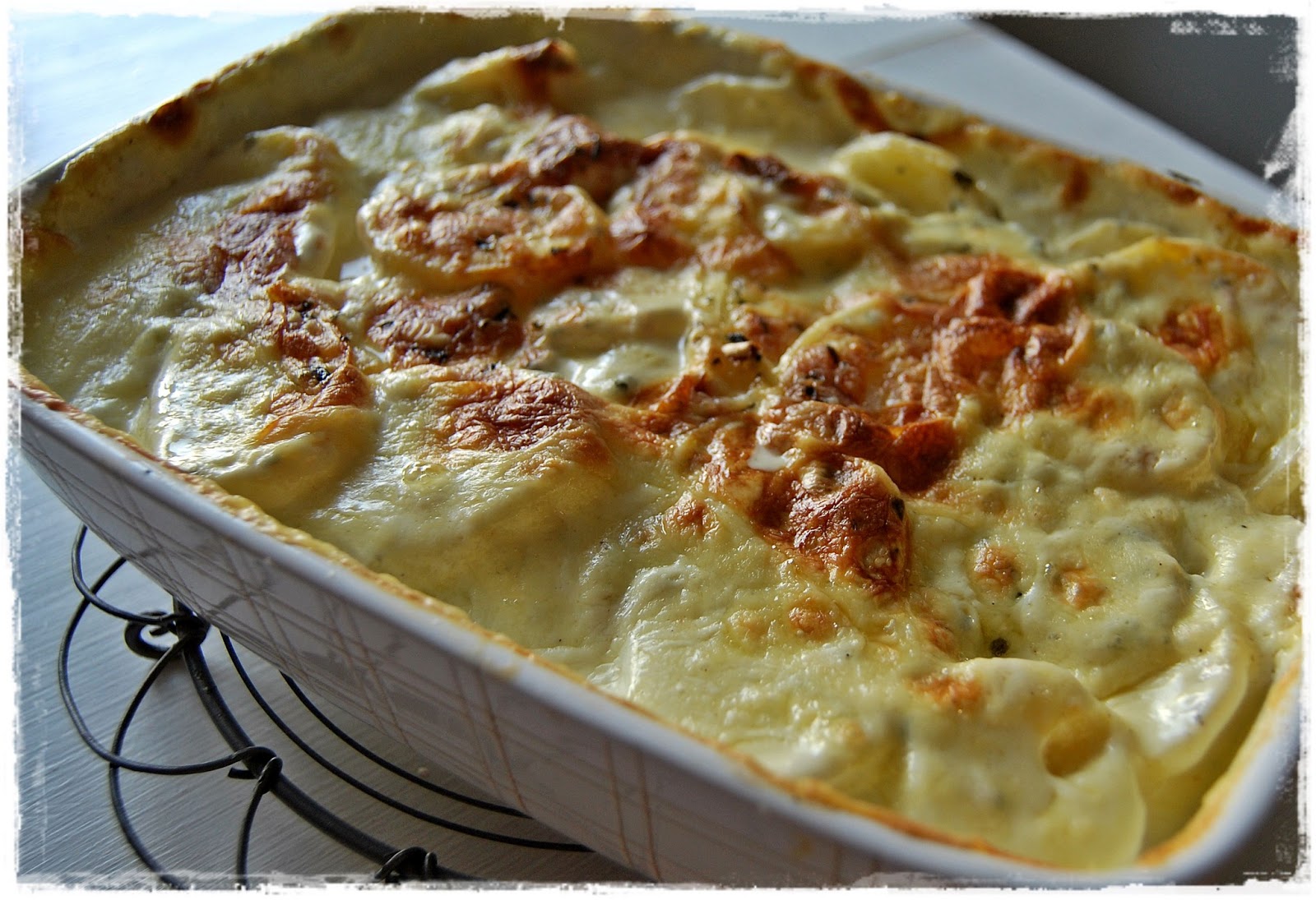 Mor-Mia´s: Potatisgratäng med smak av ingefära och basilika