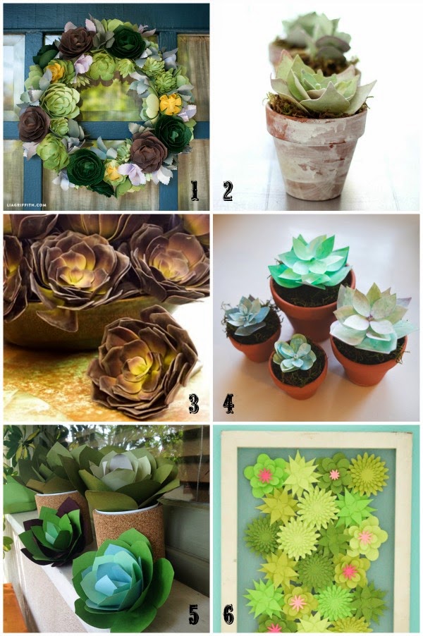PAPERCRAFT DIYS: Paper Succulents