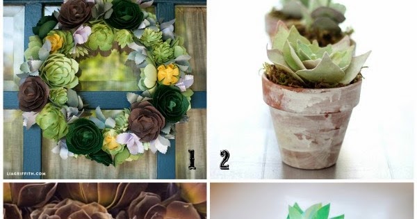 PAPERCRAFT DIYS: Paper Succulents