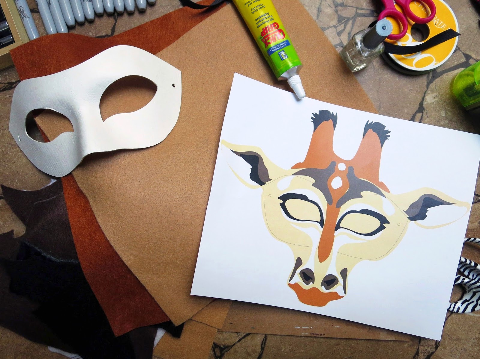 Wedding Felt Animal Masks