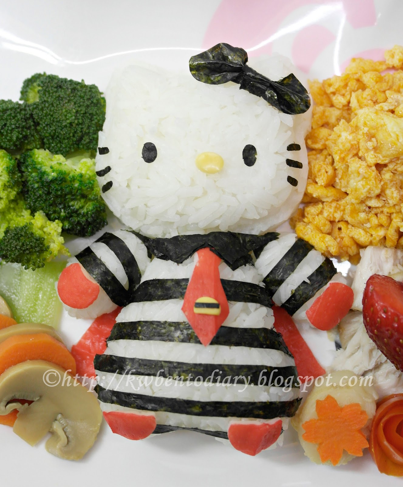 Karenwee's Bento Diary: Bento#May17~Hamburglar X Hello Kitty Dinner