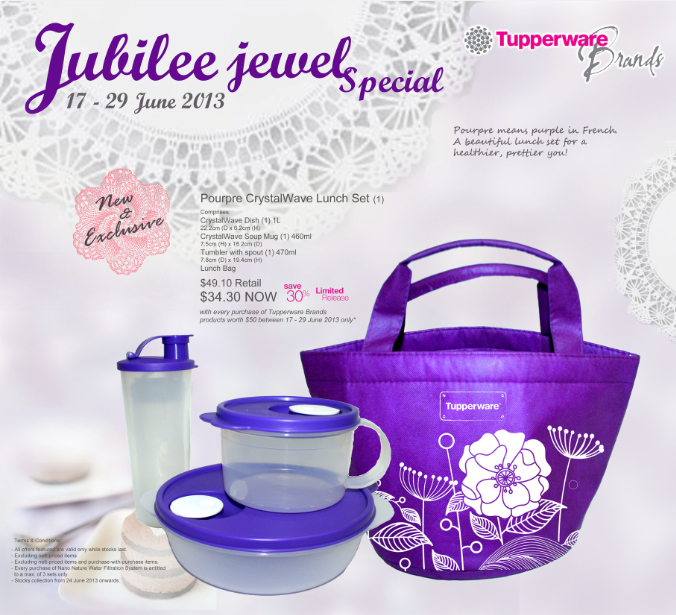 Buy Tupperware in Singapore: Jubilee Jewel Special - 17 June to 29 June ...
