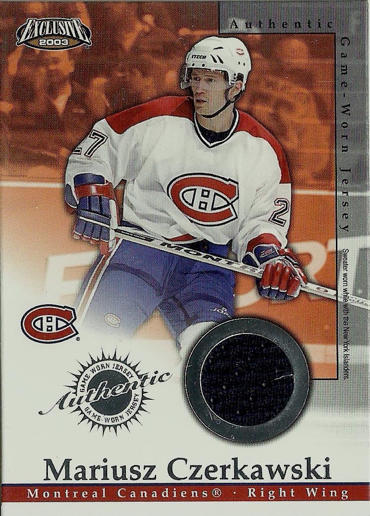 Hell's Valuable Collectibles: Mariusz Czerkawski Jersey Card