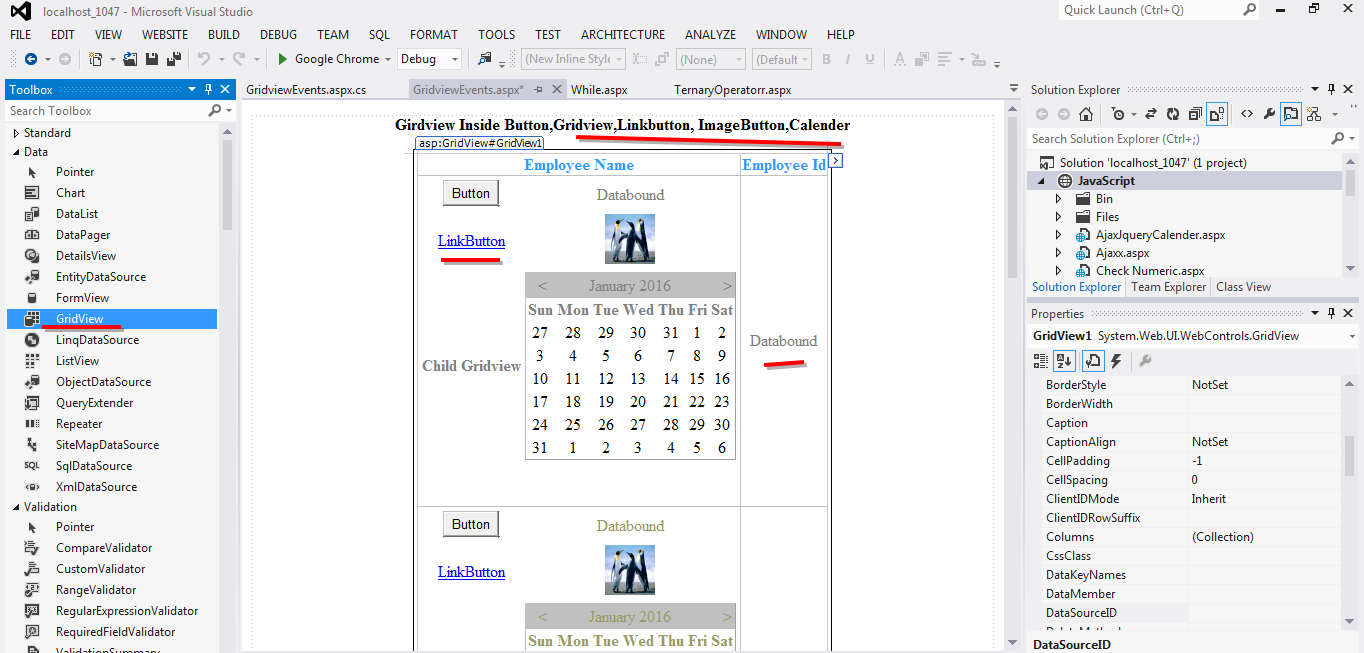 How to use Gridview Inside Another Controls using Asp.Net C# ...